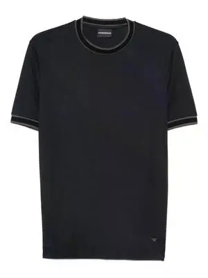 Emporio Armani Ribbed Trim T-shirt