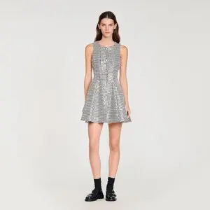 Sandro Round Neck Cocktail Dresses
