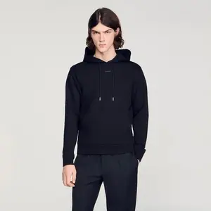Sandro Classic-fit Logo Sweatshirt - Black