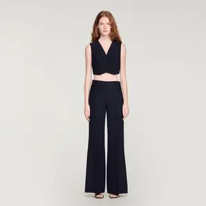 Sandro Jacket-style Crop Vest
