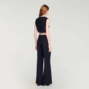Sandro Jacket-style Crop Vest
