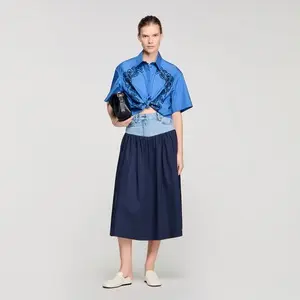 Sandro Embroidered And Beaded Shirt