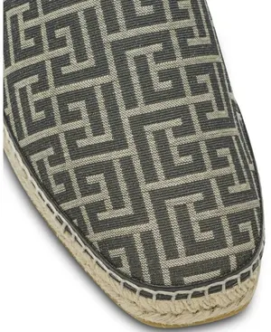 Balmain Monogram Jacquard Espadrilles
