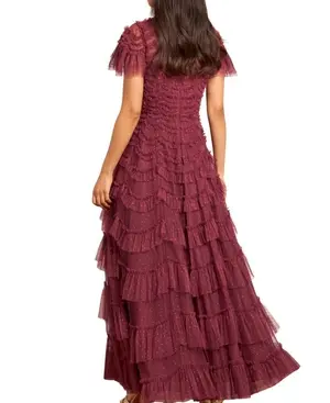 NEEDLE & THREAD Aviana V-neck Gown