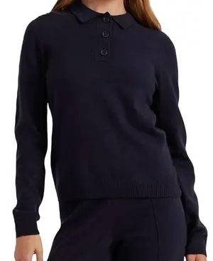 Women's Wool Cashmere Polo Sweaters