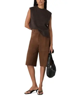 Whistles Wool Sleeveless Tank Sweater - Brown