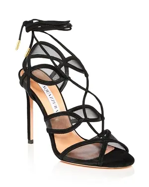 AQUAZZURA Fatal Attraction Strappy Sandals - Black
