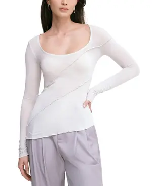 MARCELLA Melody Sheer Top - Mist