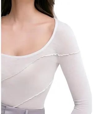 MARCELLA Melody Sheer Top - Mist
