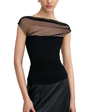 MARCELLA Cabrini Top - Black