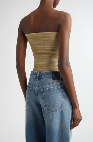 Missoni Ruched Metallic Tube Top