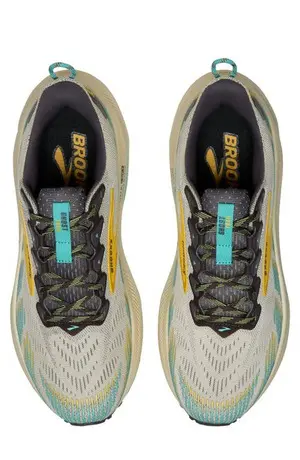 Brooks Ghost Trail Running Shoe - Bleached Sand/rabbit/bluefish