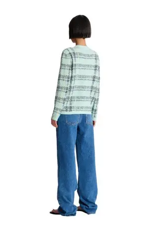 Balmain Loose Glitter Tweed Cardigan