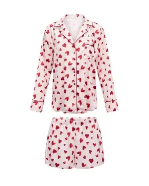 ADORE ME Sammie Pajama Set - Heart Pink