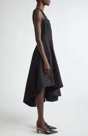 JASON WU Asymmetric Midi Cocktail Dress