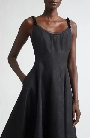 JASON WU Asymmetric Midi Cocktail Dress