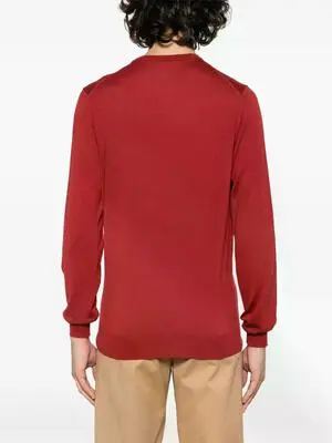 DRUMOHR Round-neck Merino-wool Jumper - Red