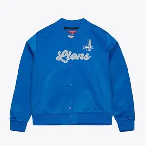 Mitchell & Ness Detroit Lions Full-snap Satin Jacket