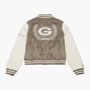 Mitchell & Ness Green Bay Packers Full-snap Varsity Jacket
