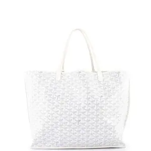 Goyard Anjou Reversible Tote Coated Canvas Gm - White