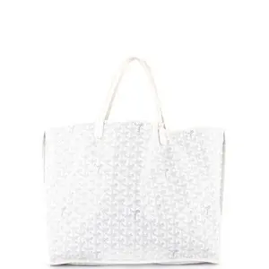 Goyard Anjou Reversible Tote Coated Canvas Gm - White