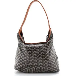 Goyard Boheme Hobo Coated Canvas - Black
