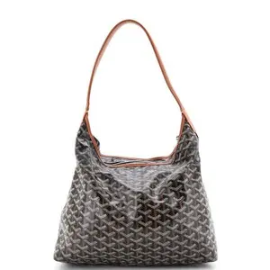 Goyard Boheme Hobo Coated Canvas - Black