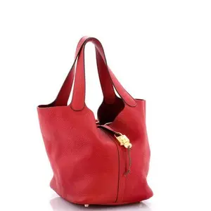 Hermès Picotin Lock Bag Clemence Mm - Red