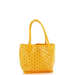 Goyard Anjou Reversible Tote Coated Canvas Mini - Yellow