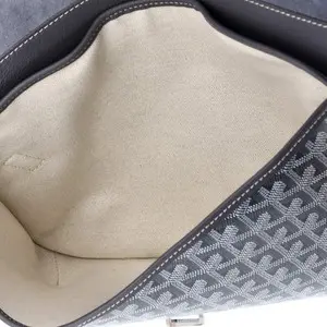 Goyard Coursier Messenger Bag Coated Canvas And Leather - Grey