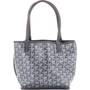 Goyard Anjou Reversible Tote Coated Canvas Mini - Grey