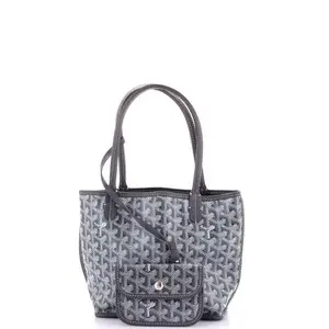 Goyard Anjou Reversible Tote Coated Canvas Mini - Grey