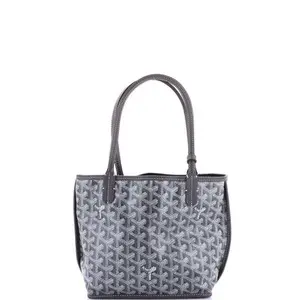 Goyard Anjou Reversible Tote Coated Canvas Mini - Grey