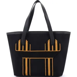 HERMES Pursangle Tote Canvas With Leather