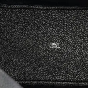 Hermès Pursangle Tote Canvas With Leather - Noir