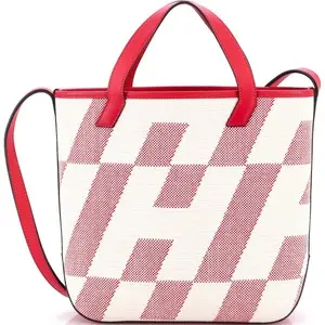 HERMES Cabas H En Biais Tote - Framboise