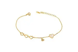 ARTE NOVA JEWELLERY Love Bracelet - Silver Gold Plated