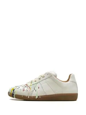 MAISON MARGIELA Replica Paint Splatter Sneakers - Neutrals