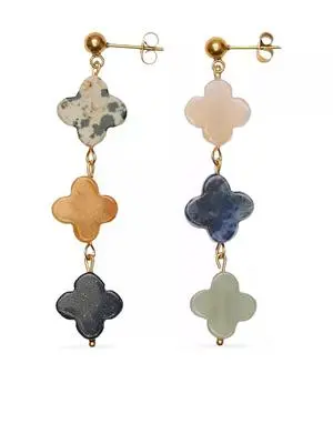 LABELLED JEWELLERY Clover Dangle Earrings