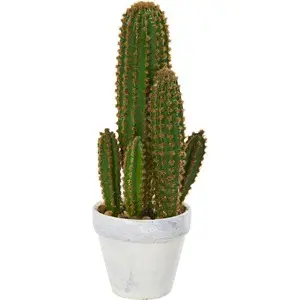 NEARLY NATURAL 1.5-ft Cactus Succulent Artificial Plant - Green