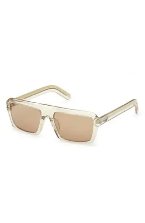 Adidas 55mm Square Sunglasses - Shiny Yellow/brown