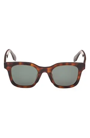 Adidas 47mm Sunglasses Dark Havana/green
