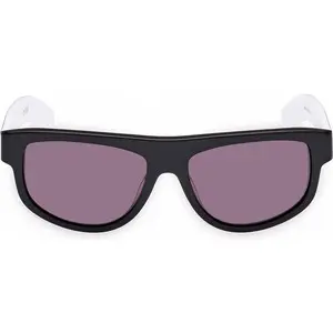Adidas 55mm Cat Eye Sunglasses - Shiny Black/smoke