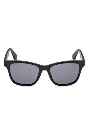 Adidas 54mm Square Sunglasses - Matte Black/smoke