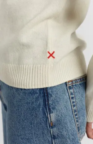 Chinti & Parker Wool Cashmere Polo Sweater - Cream