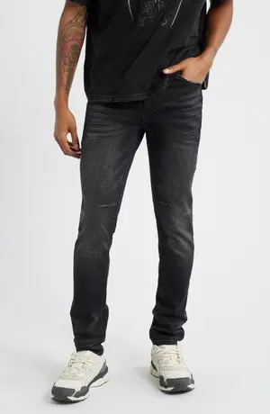 RtA Clayton Skinny Jeans - Graphite Fade