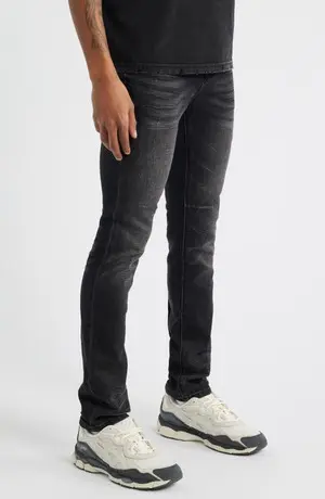RtA Clayton Skinny Jeans - Graphite Fade