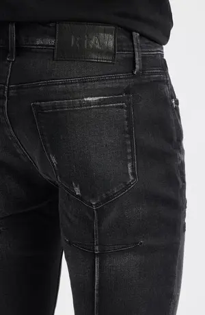 RtA Clayton Skinny Jeans - Graphite Fade