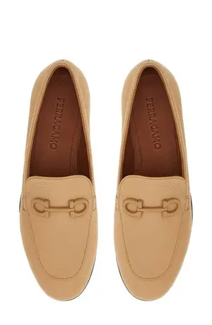 FERRAGAMO Soldy Gancio Loafer - Dark Rose Naturale