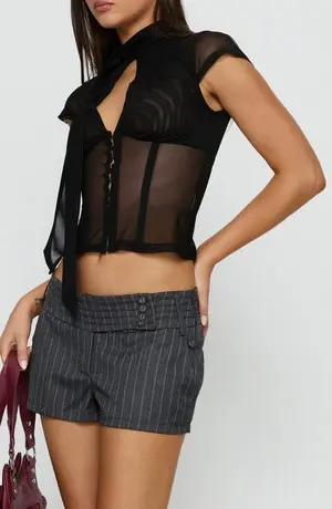 Princess Polly Anastasia Mesh Corset Top